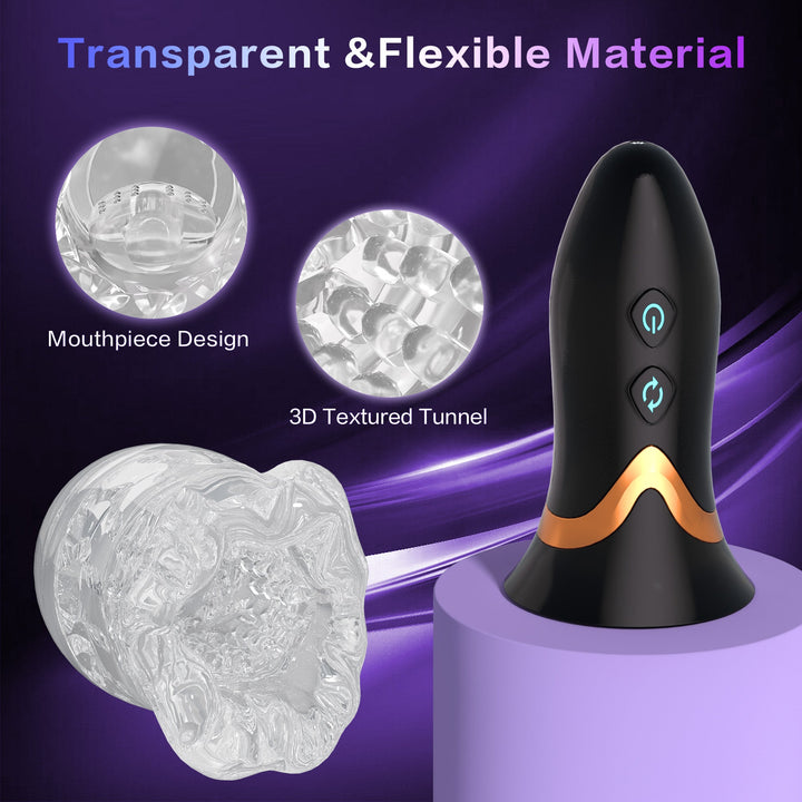 Auto Spinning Male Masturbator Vibration And Soft Silicone Oronova